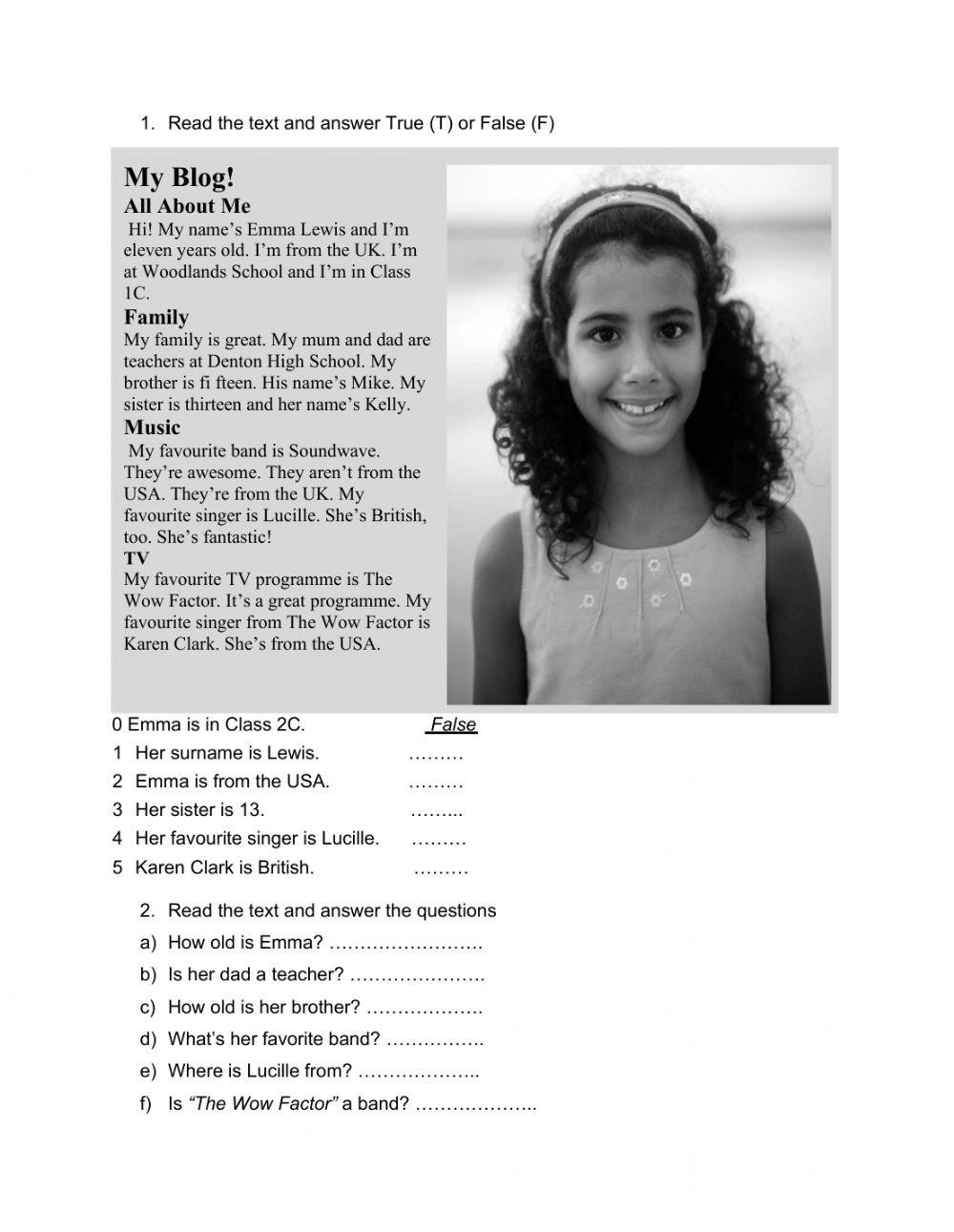 Assessment 1st Junior worksheet | Live Worksheets