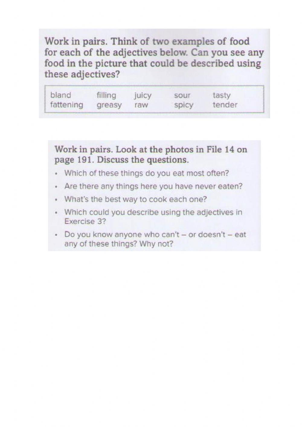 Eating interactive worksheet | Live Worksheets