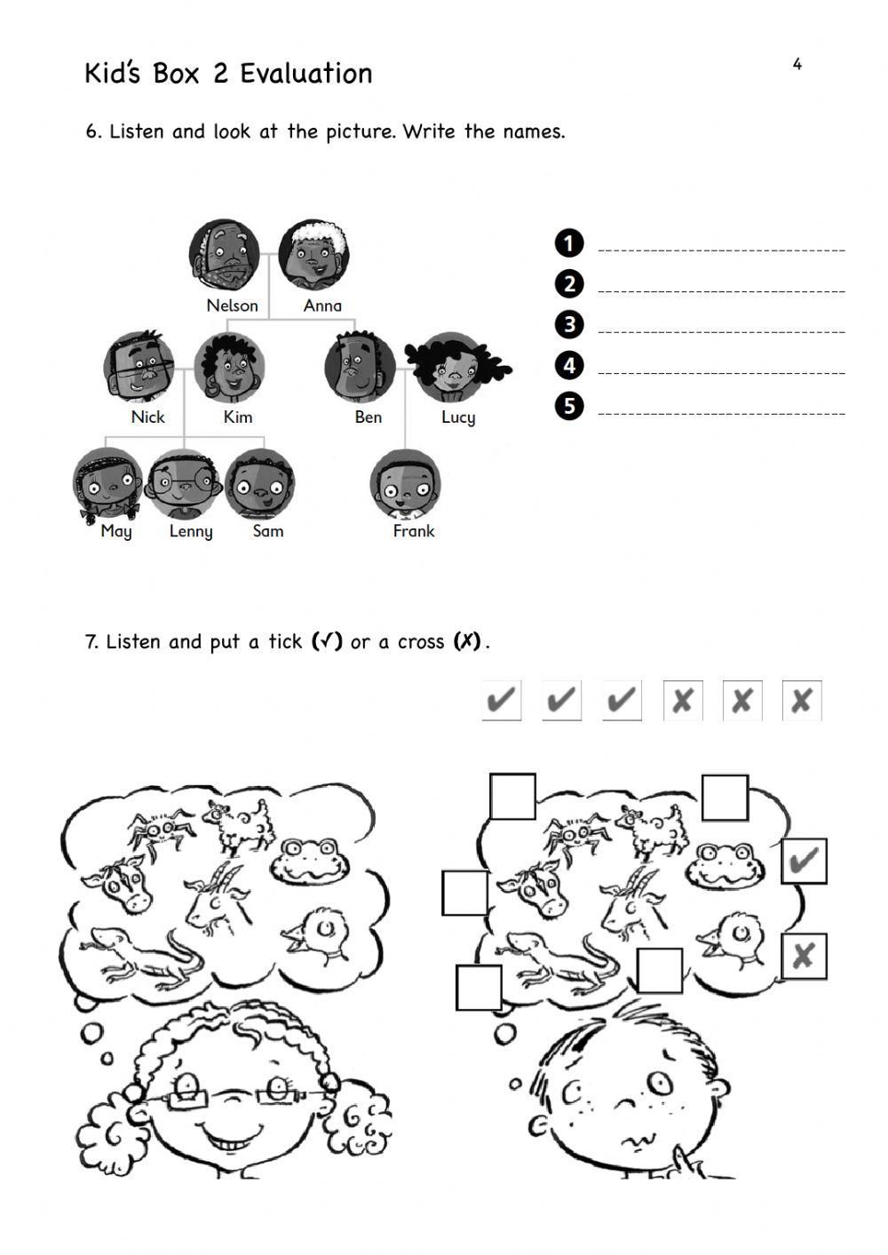 Kid's Box 2 - T… | Free Interactive Worksheets | 5969360