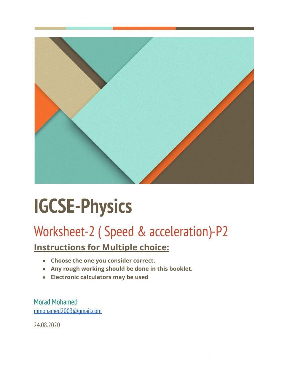 G9-Physics-WS2 | Free Interactive Worksheets | 341364