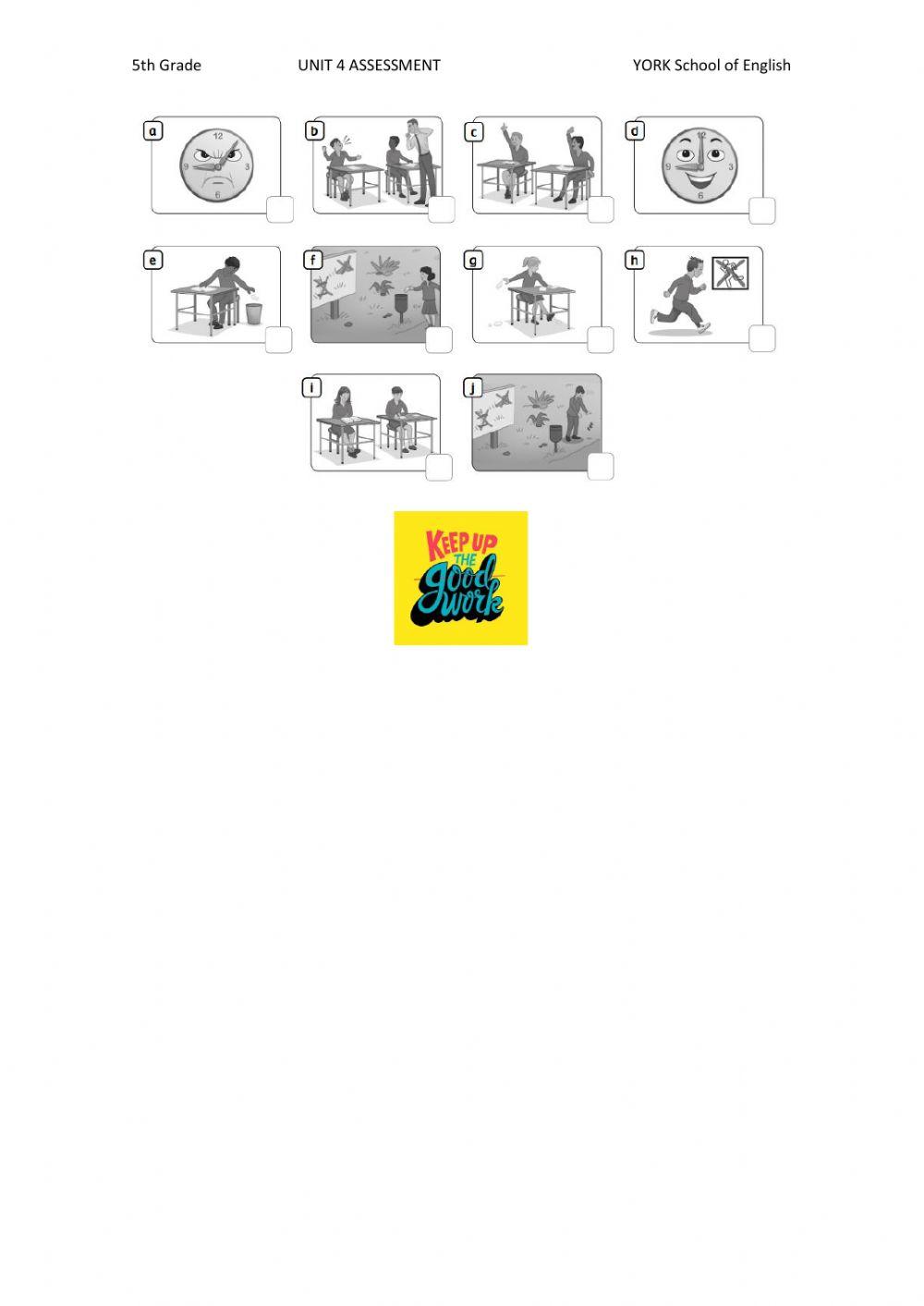 UNIT 4 assessme… | Free Interactive Worksheets | 341436