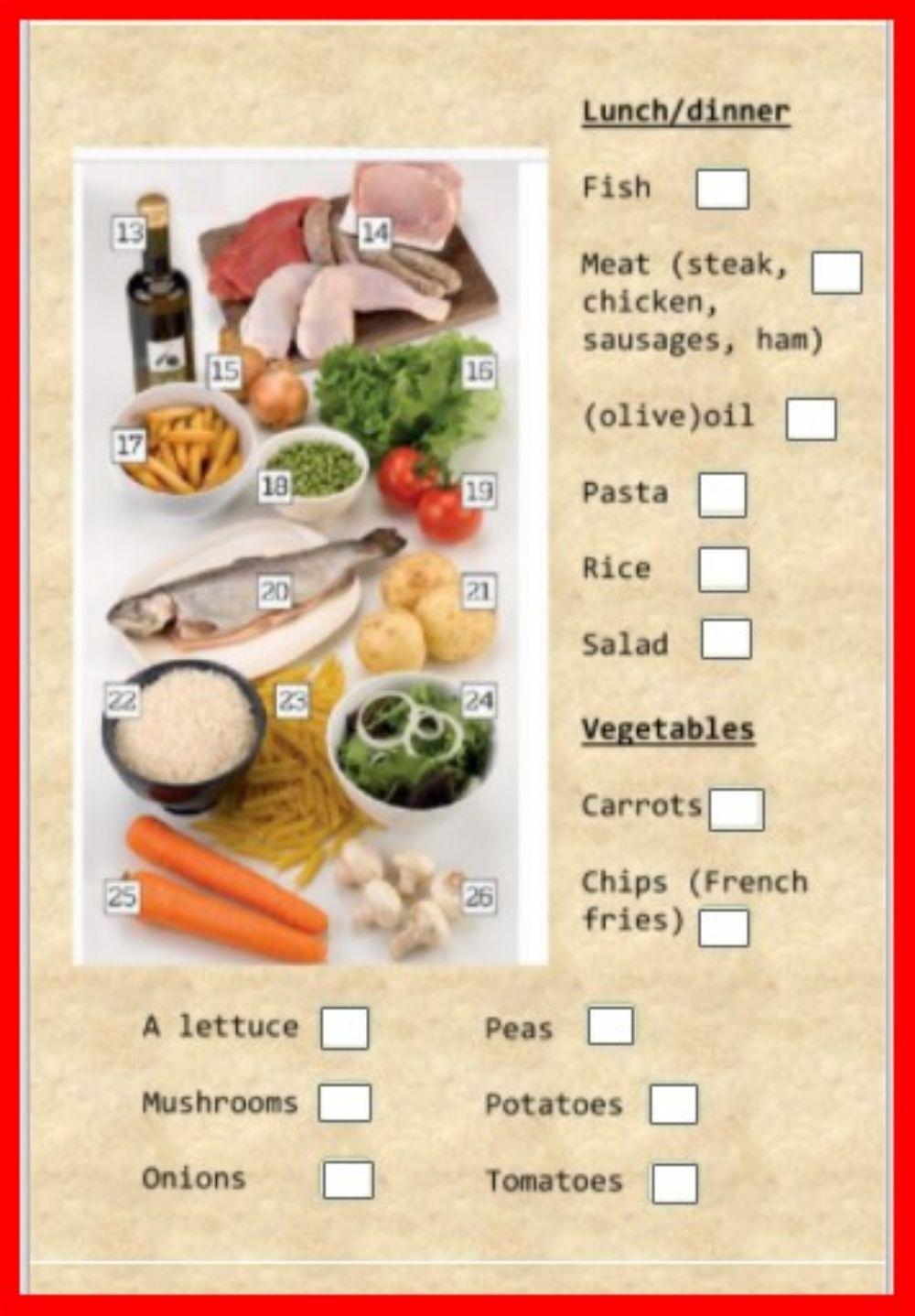 lunch or dinner live worksheet online exercise for | Live Worksheets