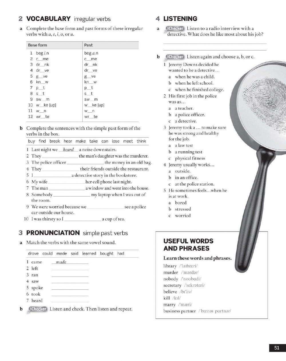 Workbook File 8A Elementary online exercise for | Live Worksheets
