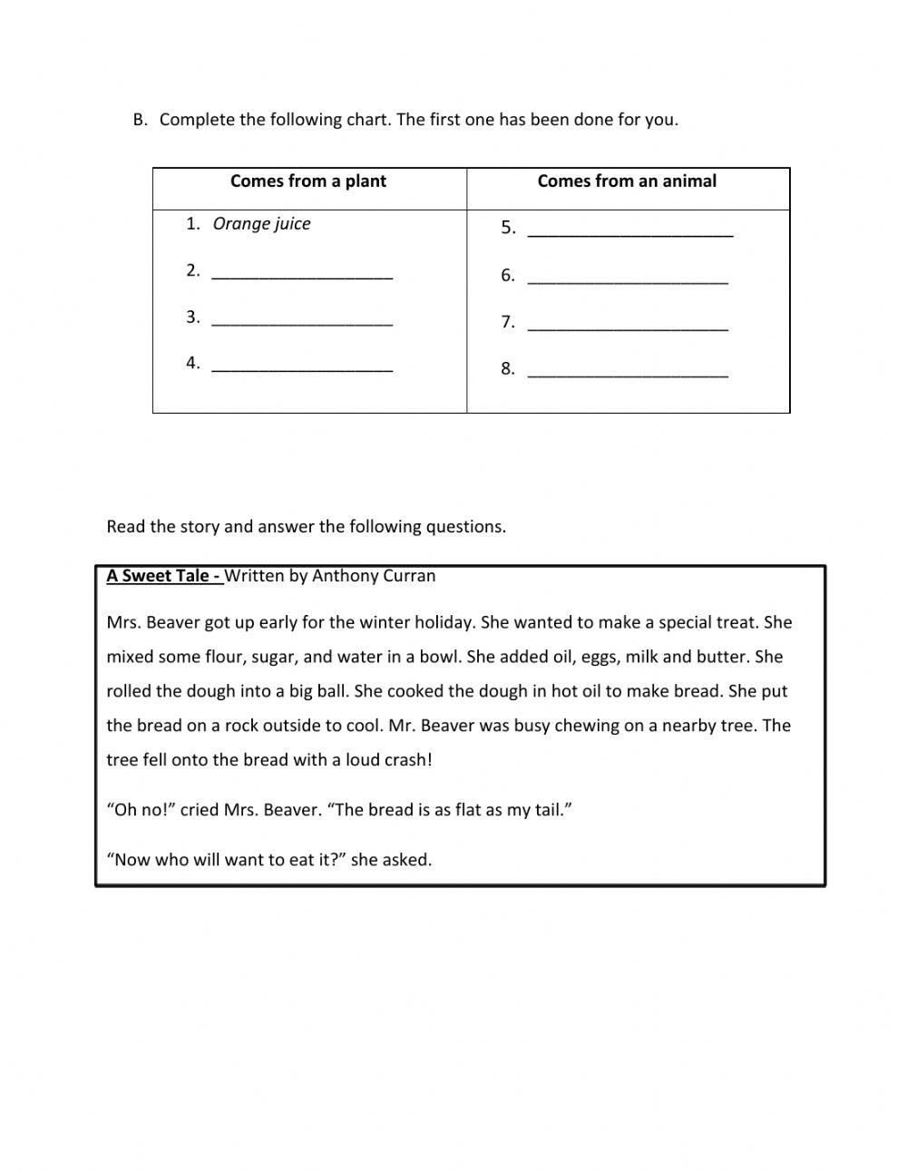 Primary 3 Diagnostic - English (Reading-Writing) online exercise for ...