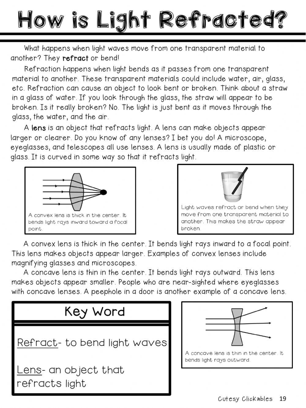 Reflection Refraction Online Exercise For Live Worksheets