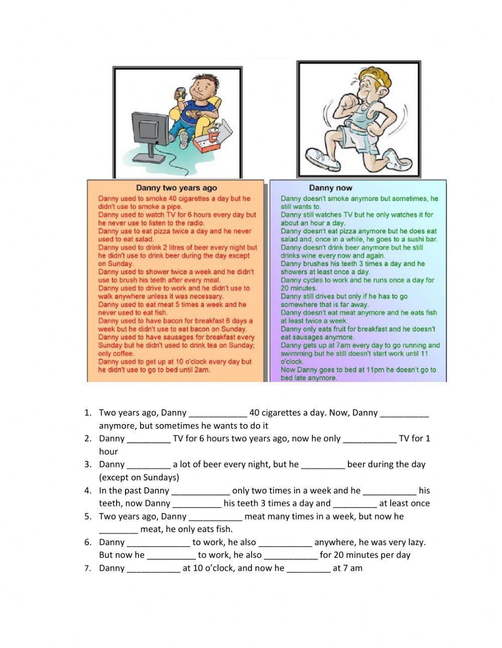 Used To Reading Worksheet Live Worksheets Used To Reading Worksheet Live Worksheets