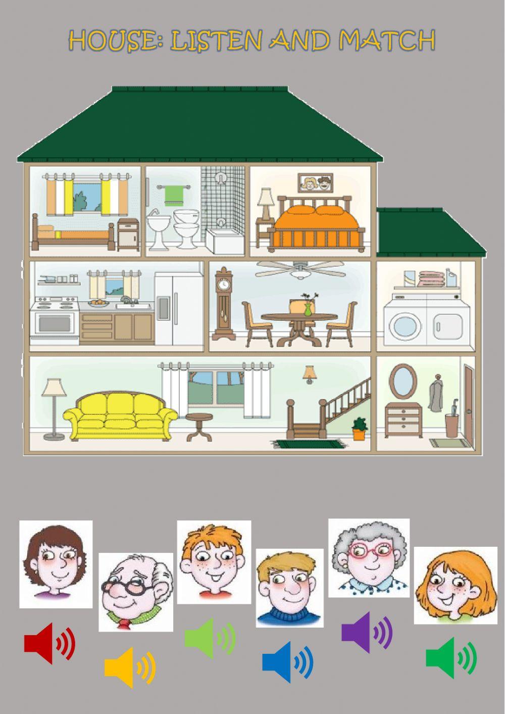 House interactive worksheet for grade 1 | Live Worksheets