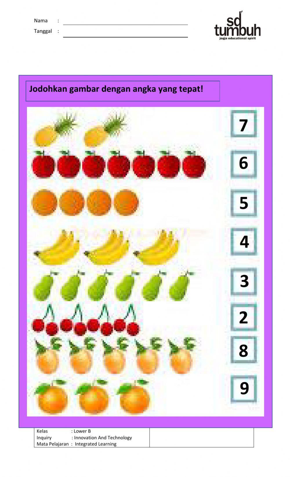 Mengenal Angka Worksheet Live Worksheets Porn Sex Picture