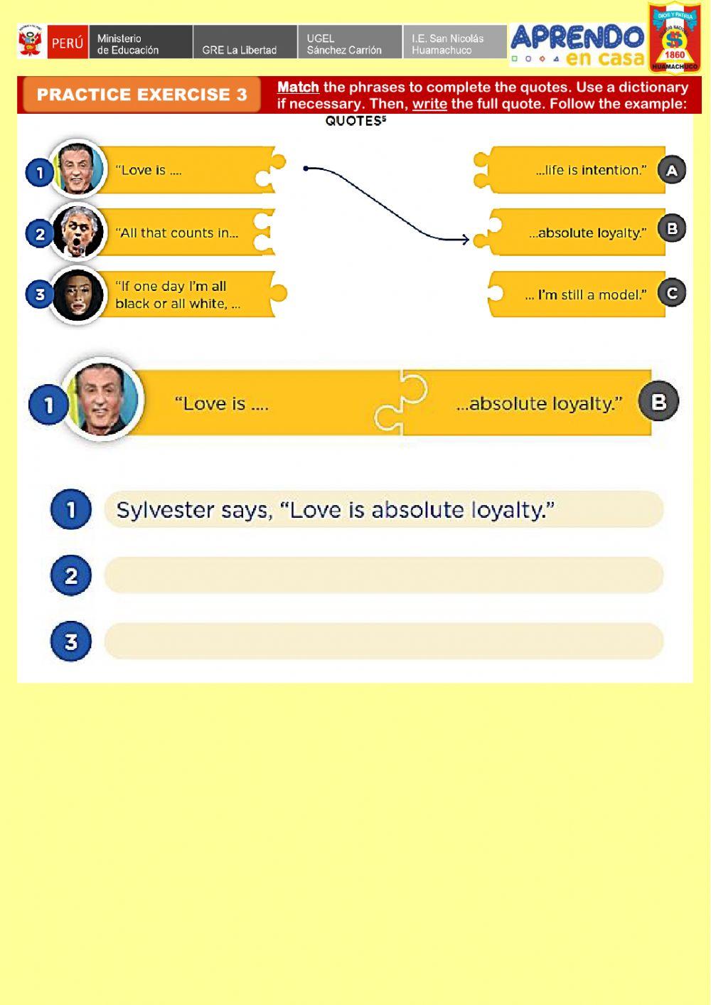 People that inspire worksheet | Live Worksheets