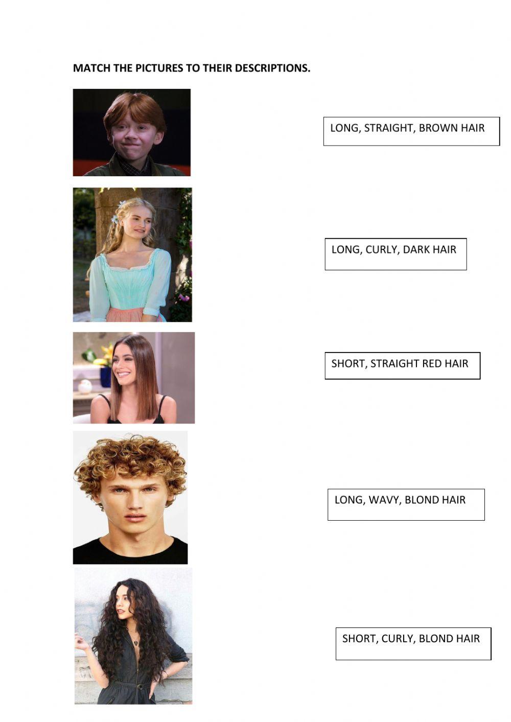 DESCRIBING SOMEONE'S FACE, EYES AND HAIR 5922669