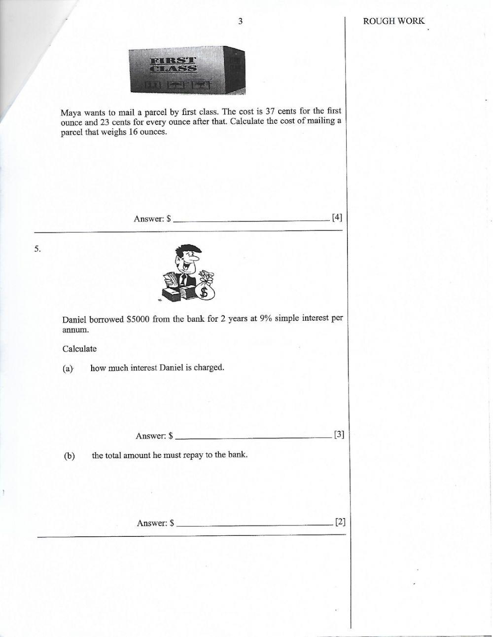 Math BJC 2016 Paper 2 online exercise for | Live Worksheets