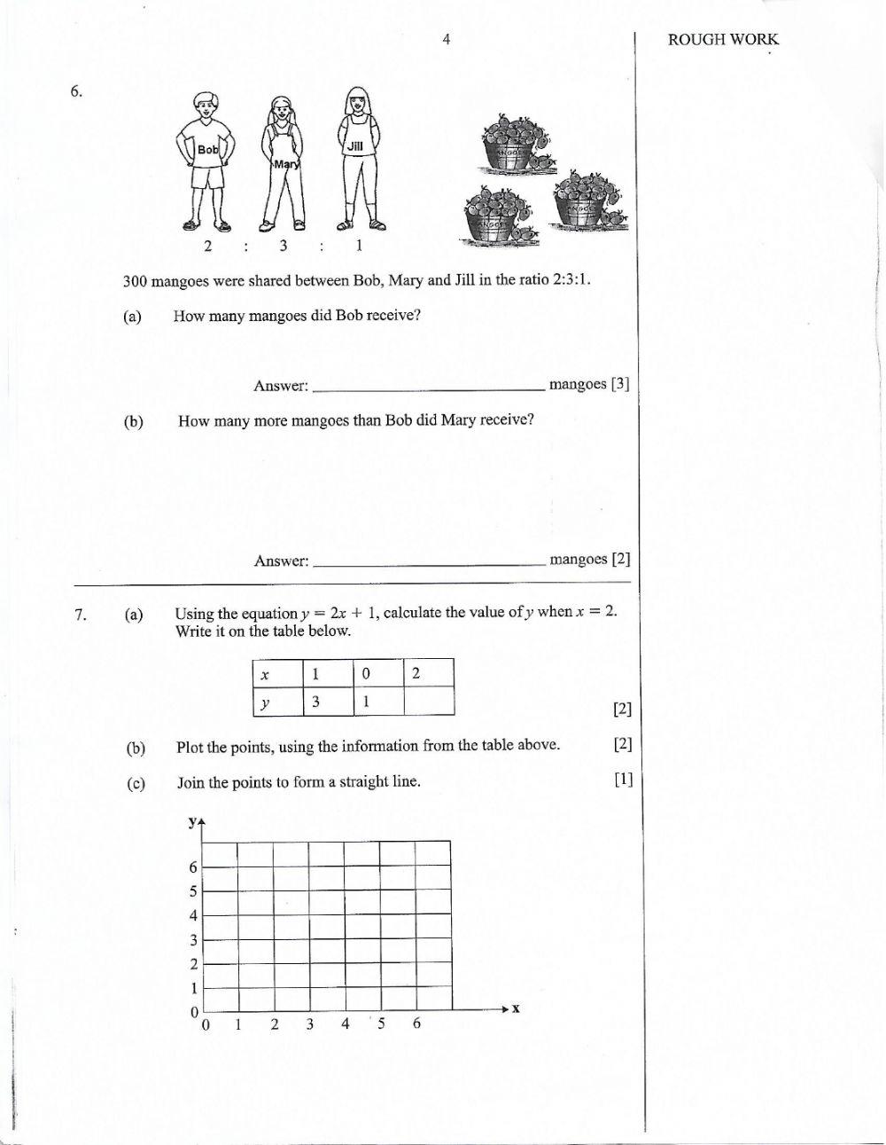 Math BJC 2016 Paper 2 online exercise for | Live Worksheets