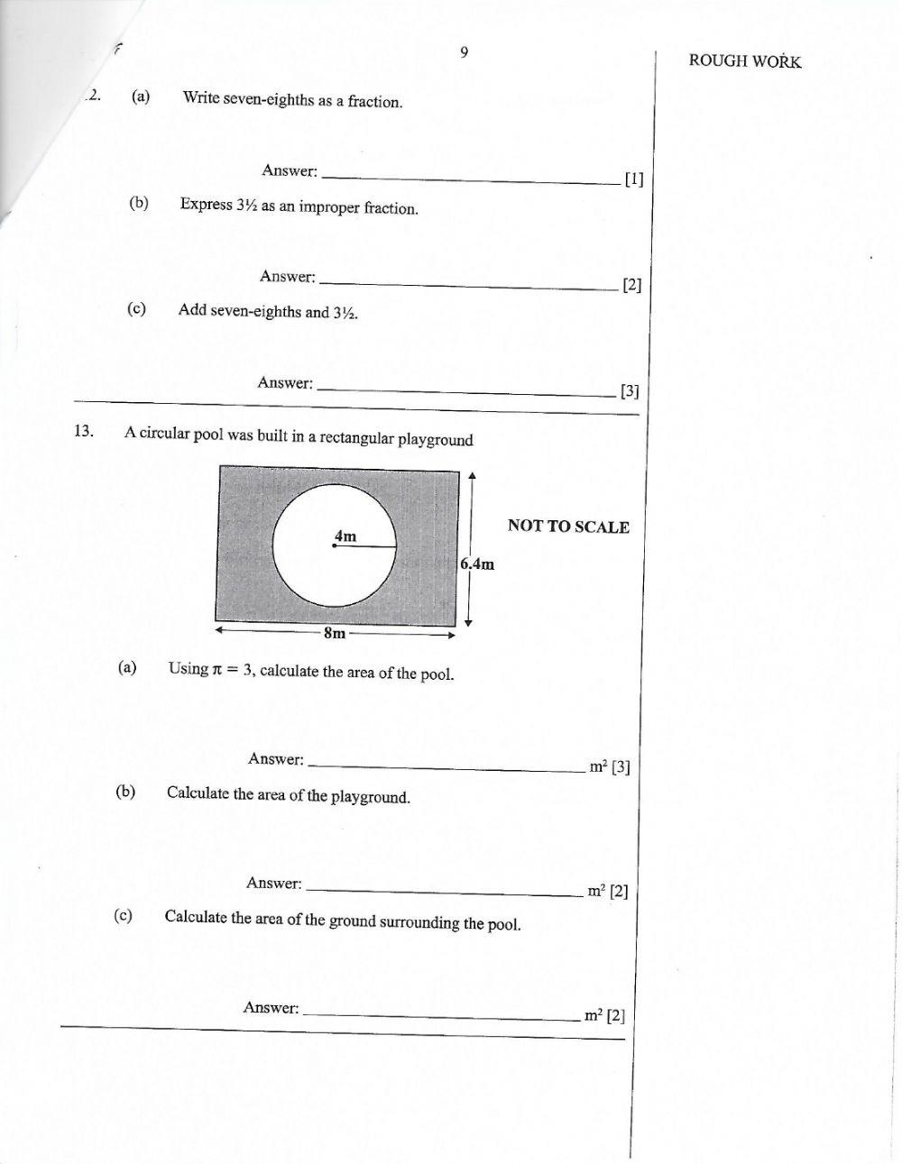 Math BJC 2016 Paper 2 online exercise for | Live Worksheets