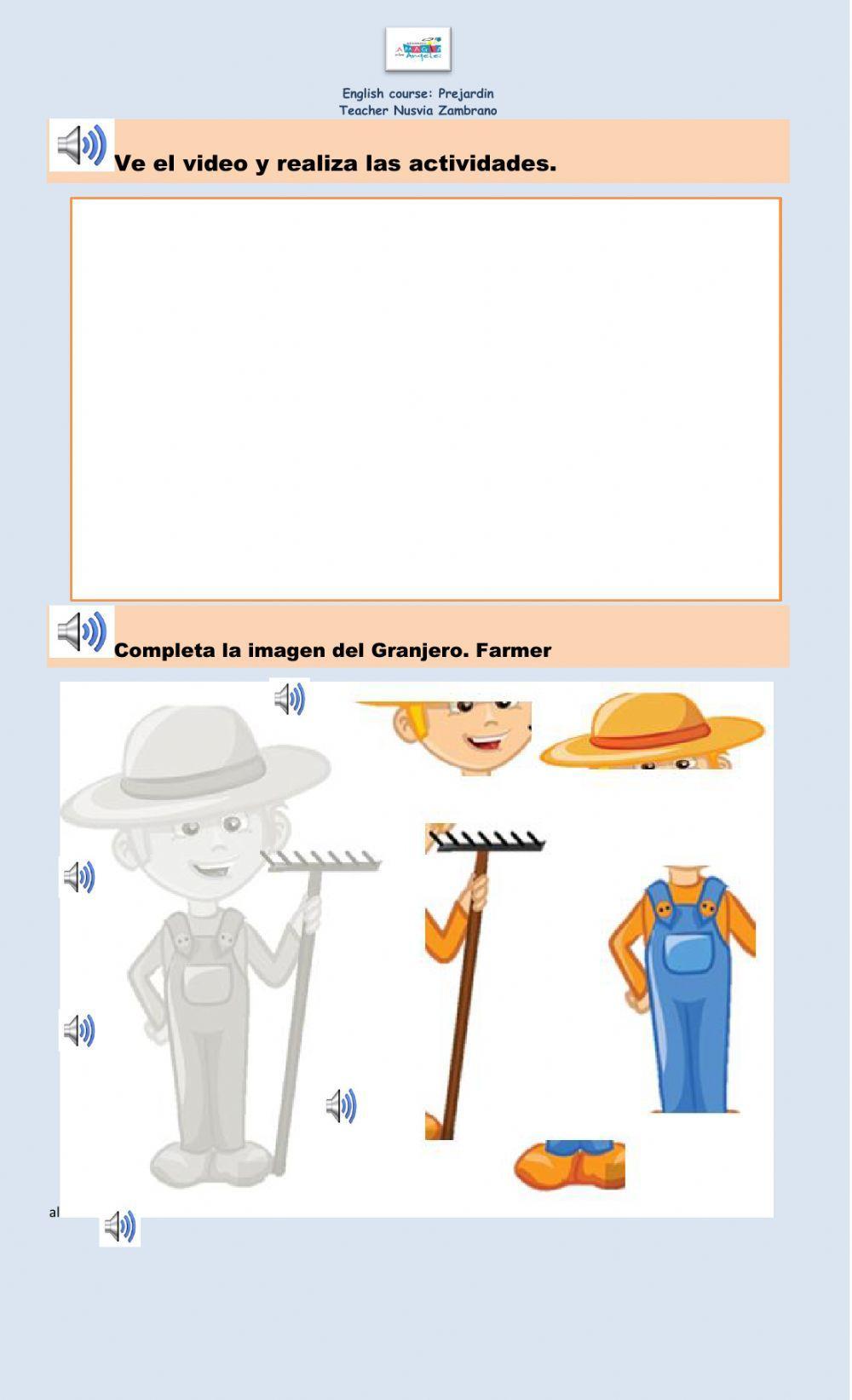 Farm class worksheet | Live Worksheets