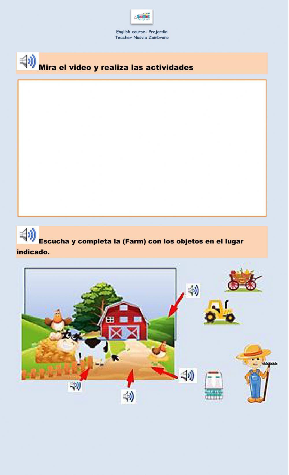 Farm class worksheet | Live Worksheets