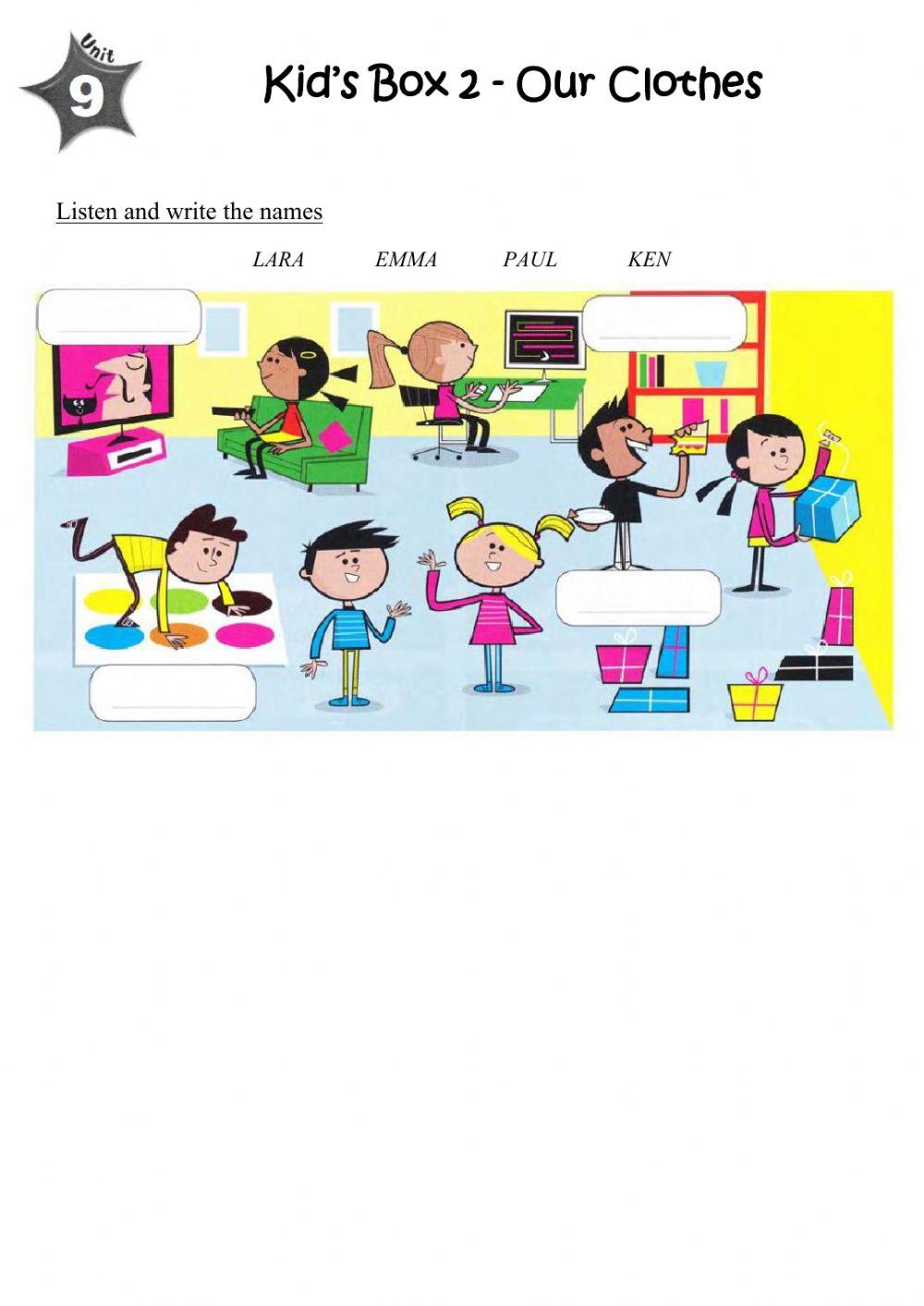 Kid's Box 2 - Revision unit 9 online exercise for | Live Worksheets