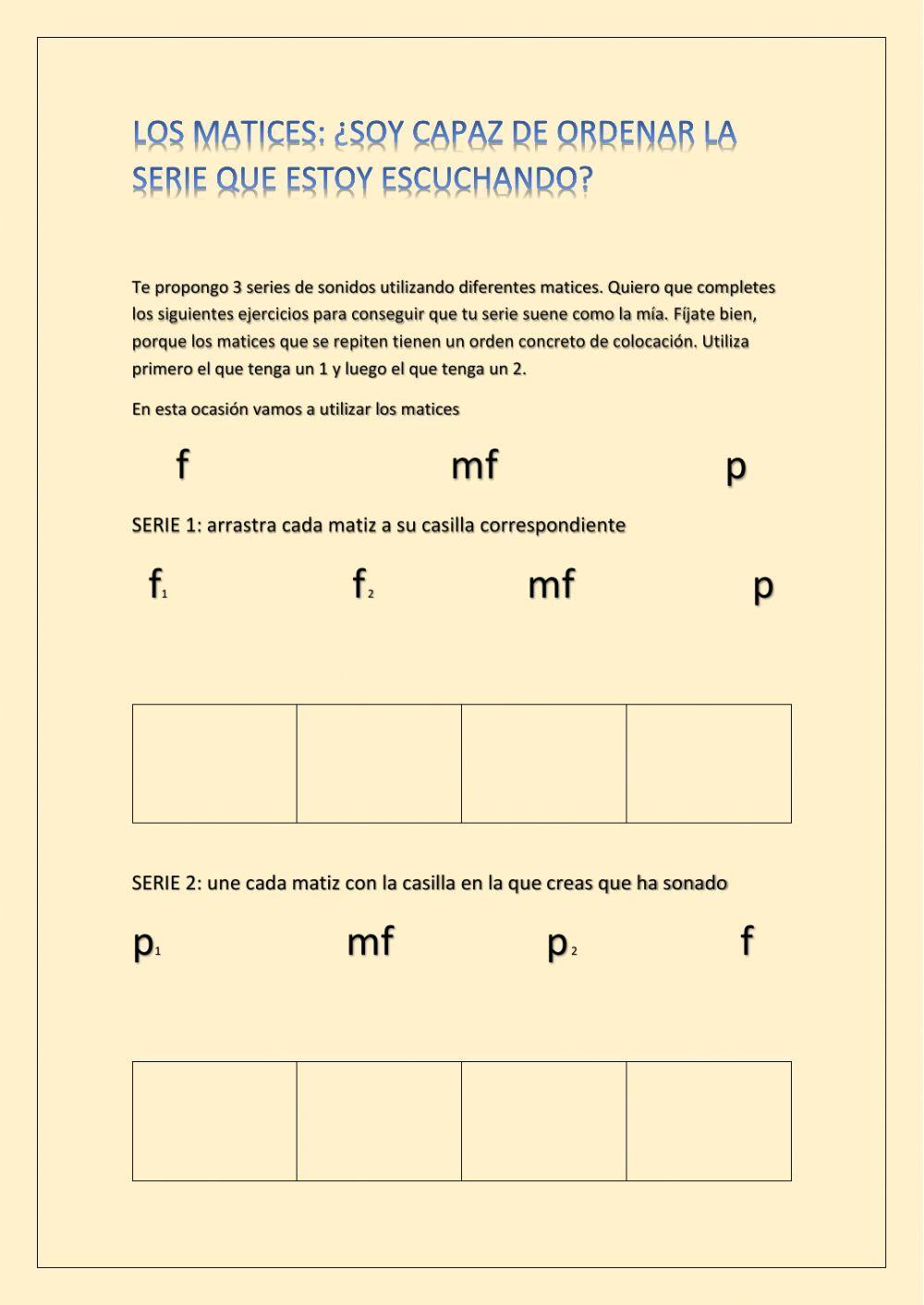 Los matices musicales: discriminación auditiva 318205