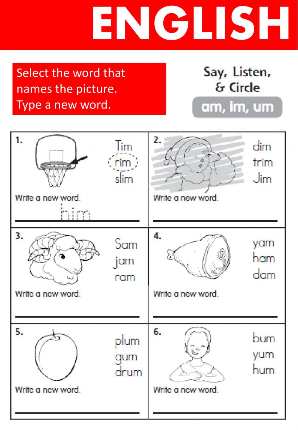 Building Words worksheet | Live Worksheets