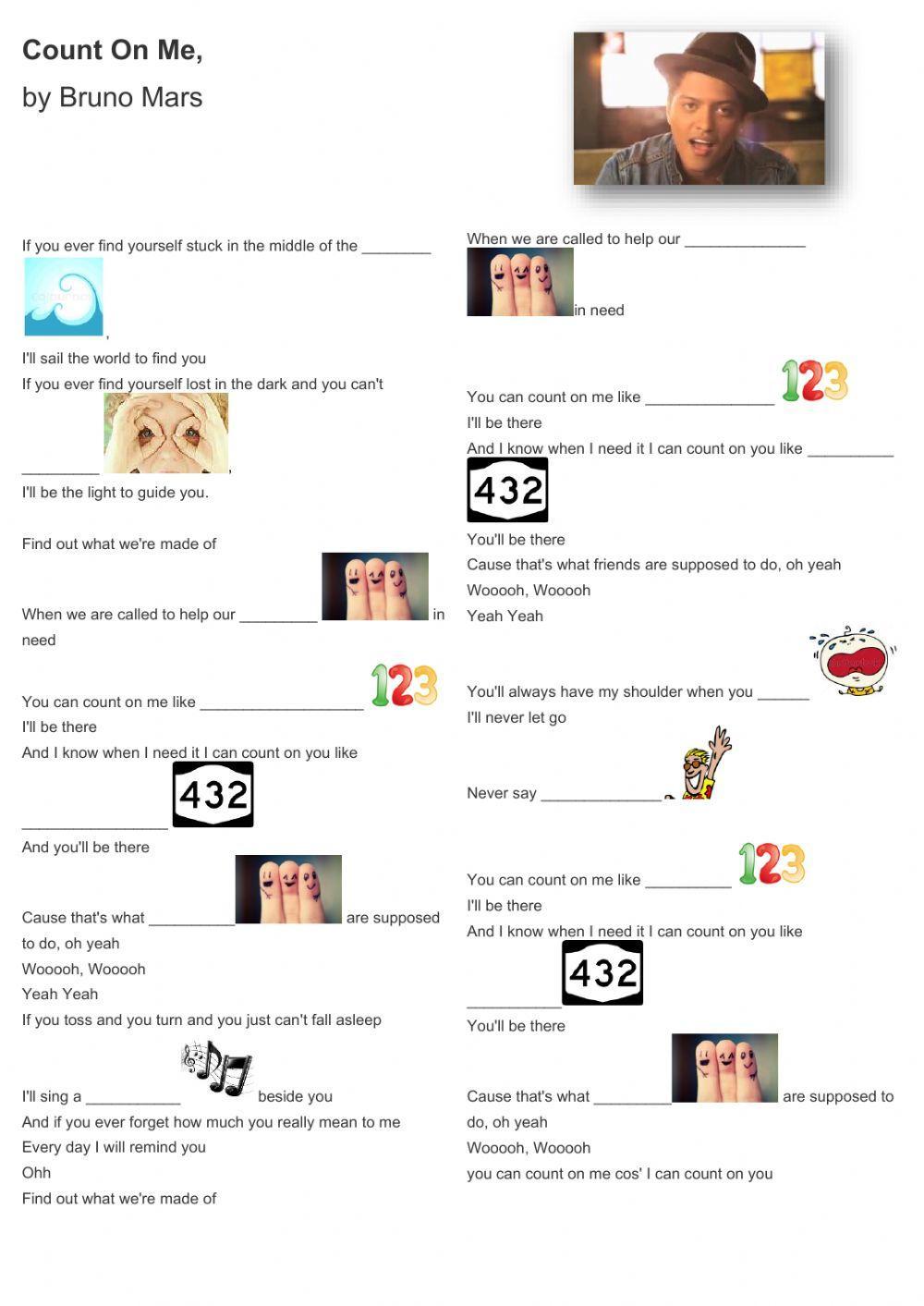 318633 | Bruno Mars- Count on me | Yaharena Guerra