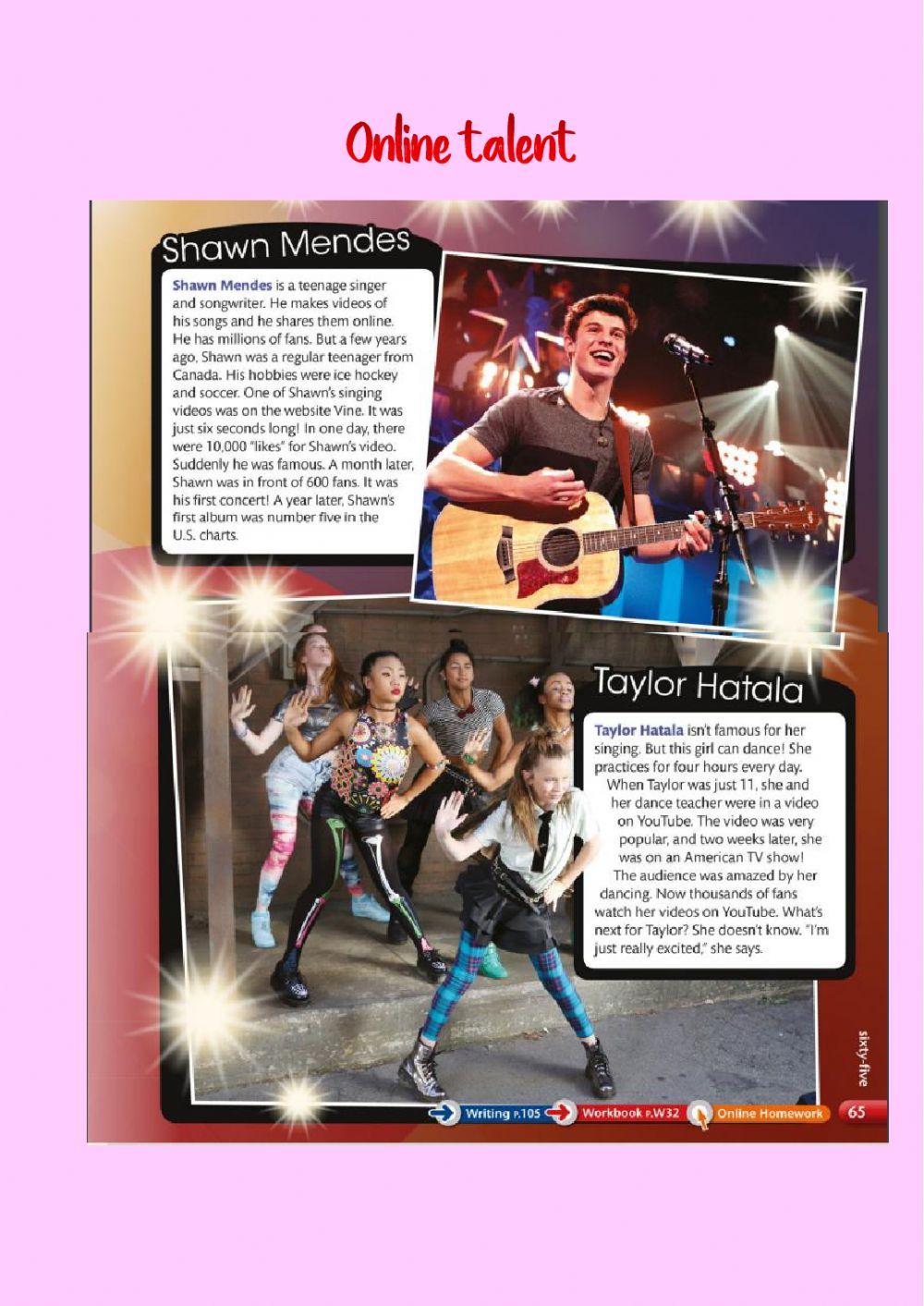 318684 | Online talent | mardpetris | LiveWorksheets