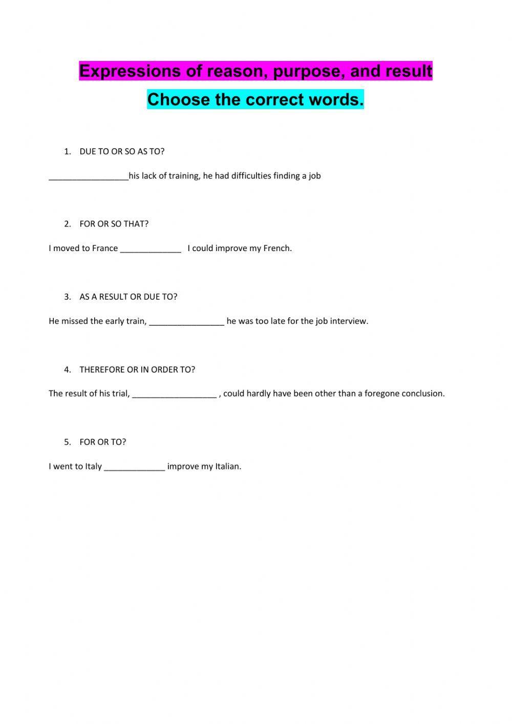 Expressions of … | Free Interactive Worksheets | 318724