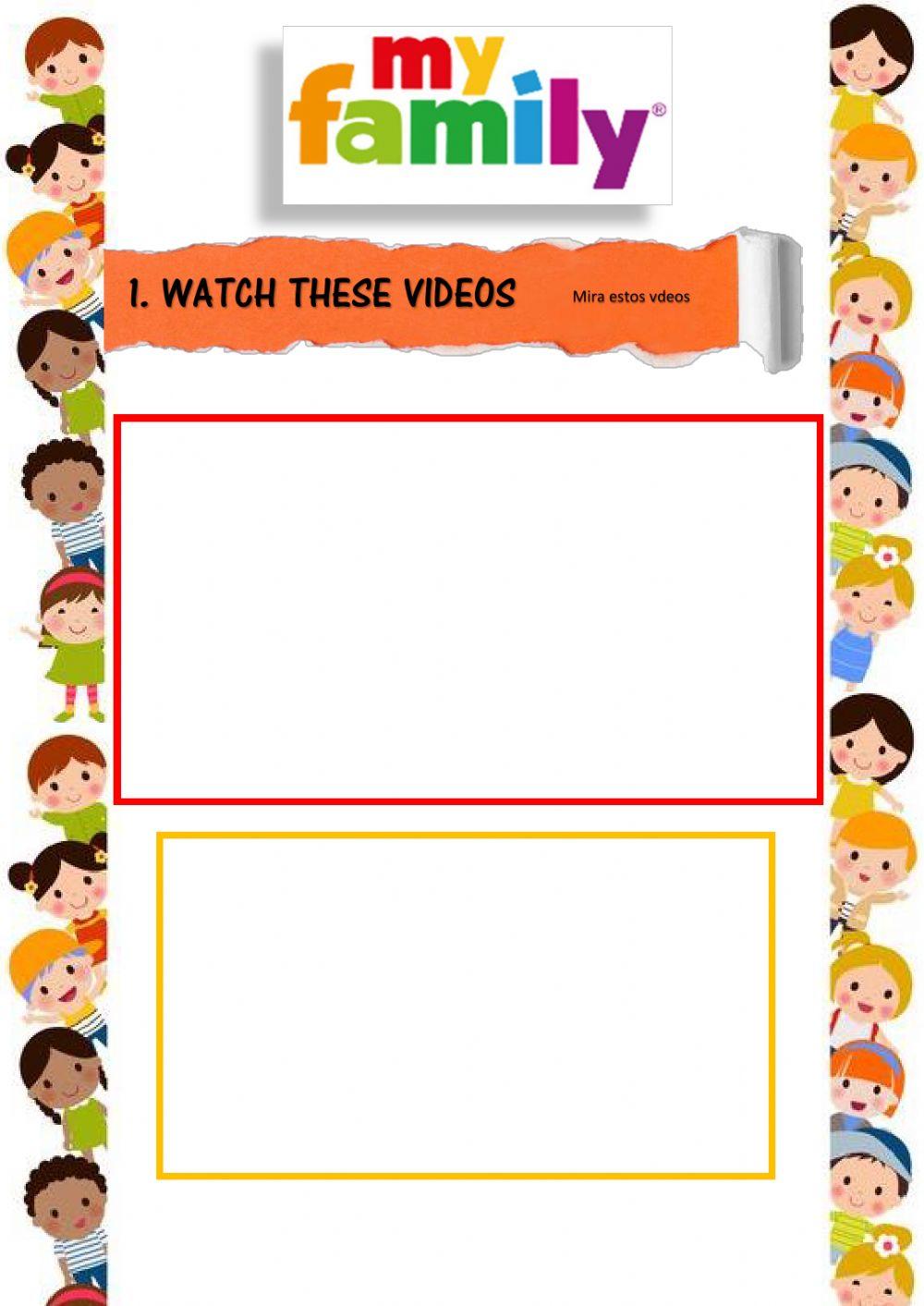 Family and Shapes worksheet | Live Worksheets