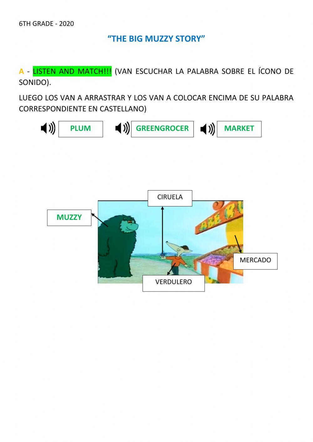 318882 | Muzzy | Paula Pérez García | LiveWorksheets