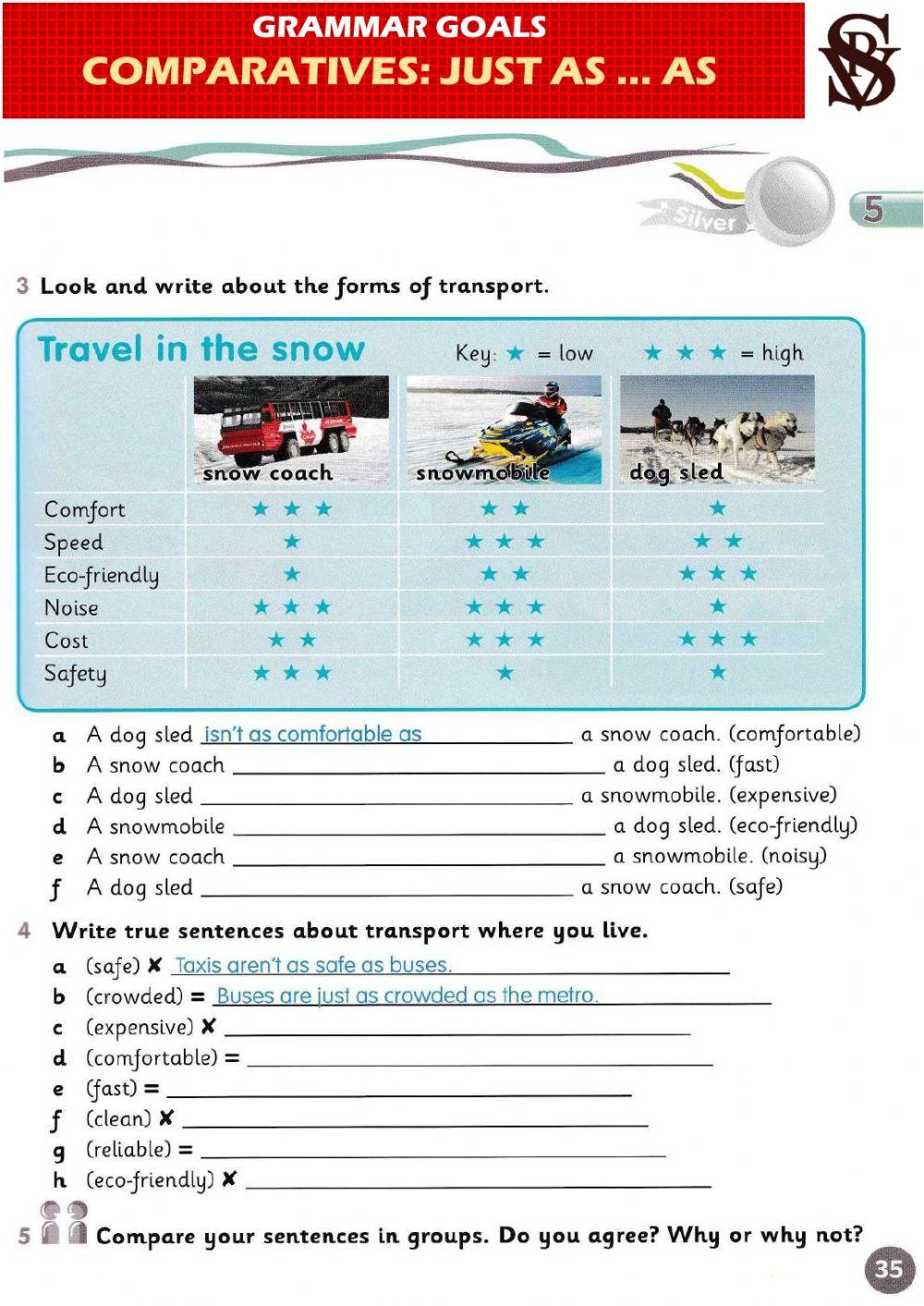 Comparatives worksheet | Live Worksheets