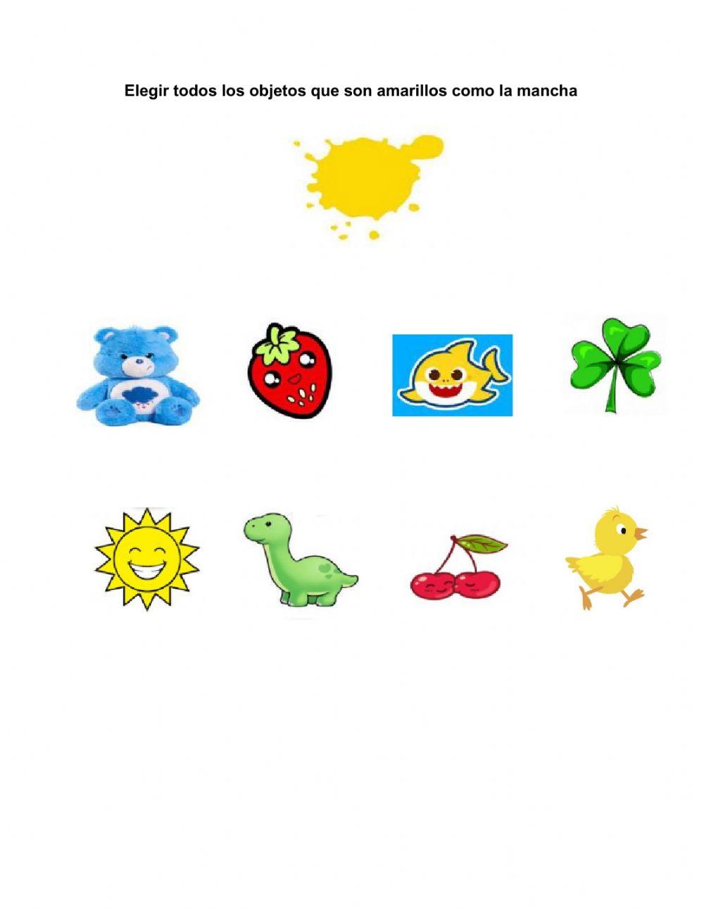 Color Primario Amarillo worksheet | Live Worksheets