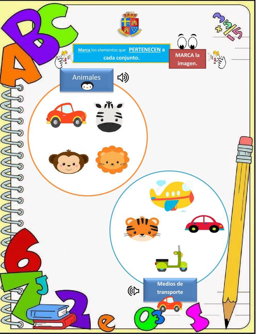 Conjunto perten… | Free Interactive Worksheets | 319833