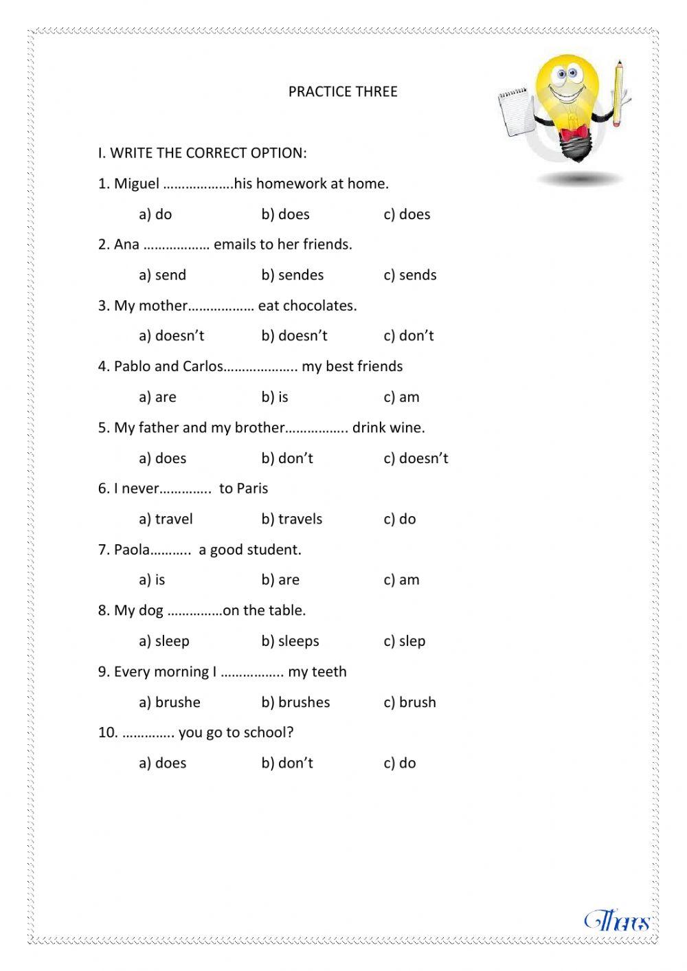 Review simple present | ESTHER CALLEJAS URQUIOLA | Live