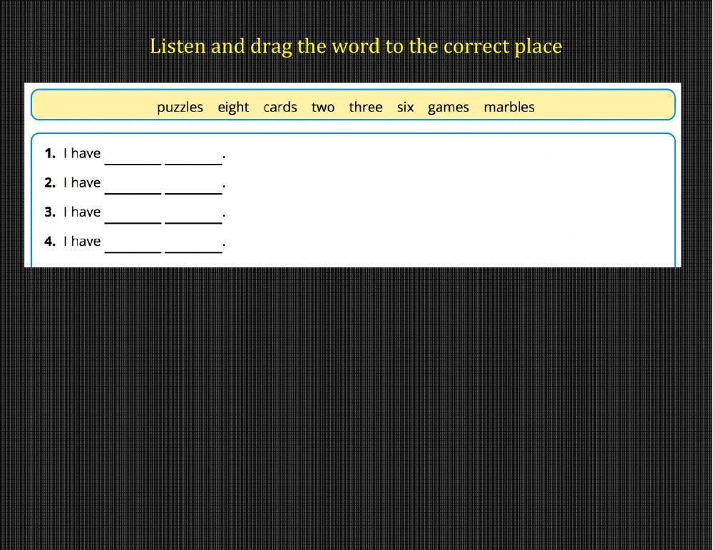 320620 | Practice: I have-Vocabulary | Esthefany Liliana