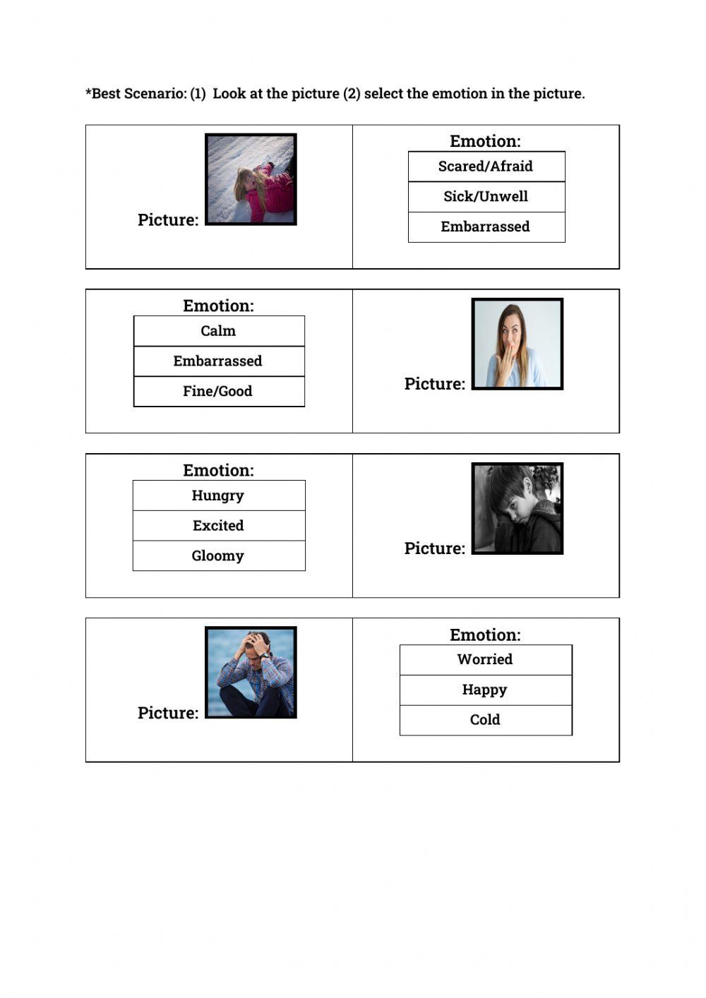 321109 | Emotion Matching and Recognition Practice