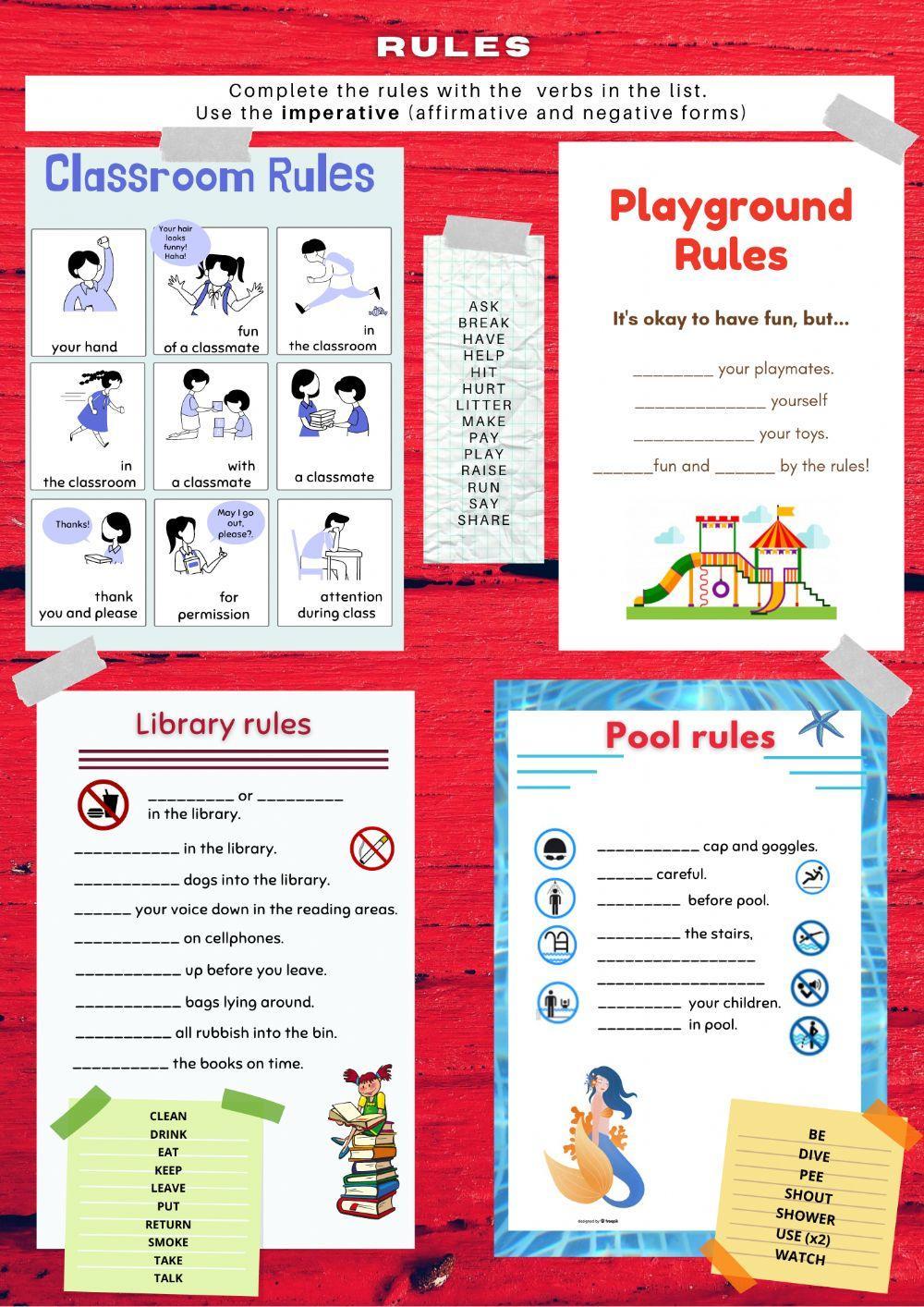 Rules | Free Interactive Worksheets | 321137