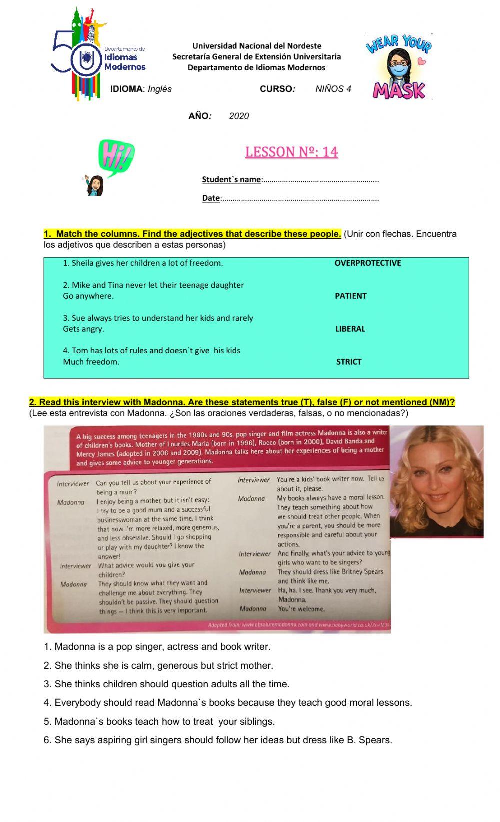 Advice worksheet | Live Worksheets