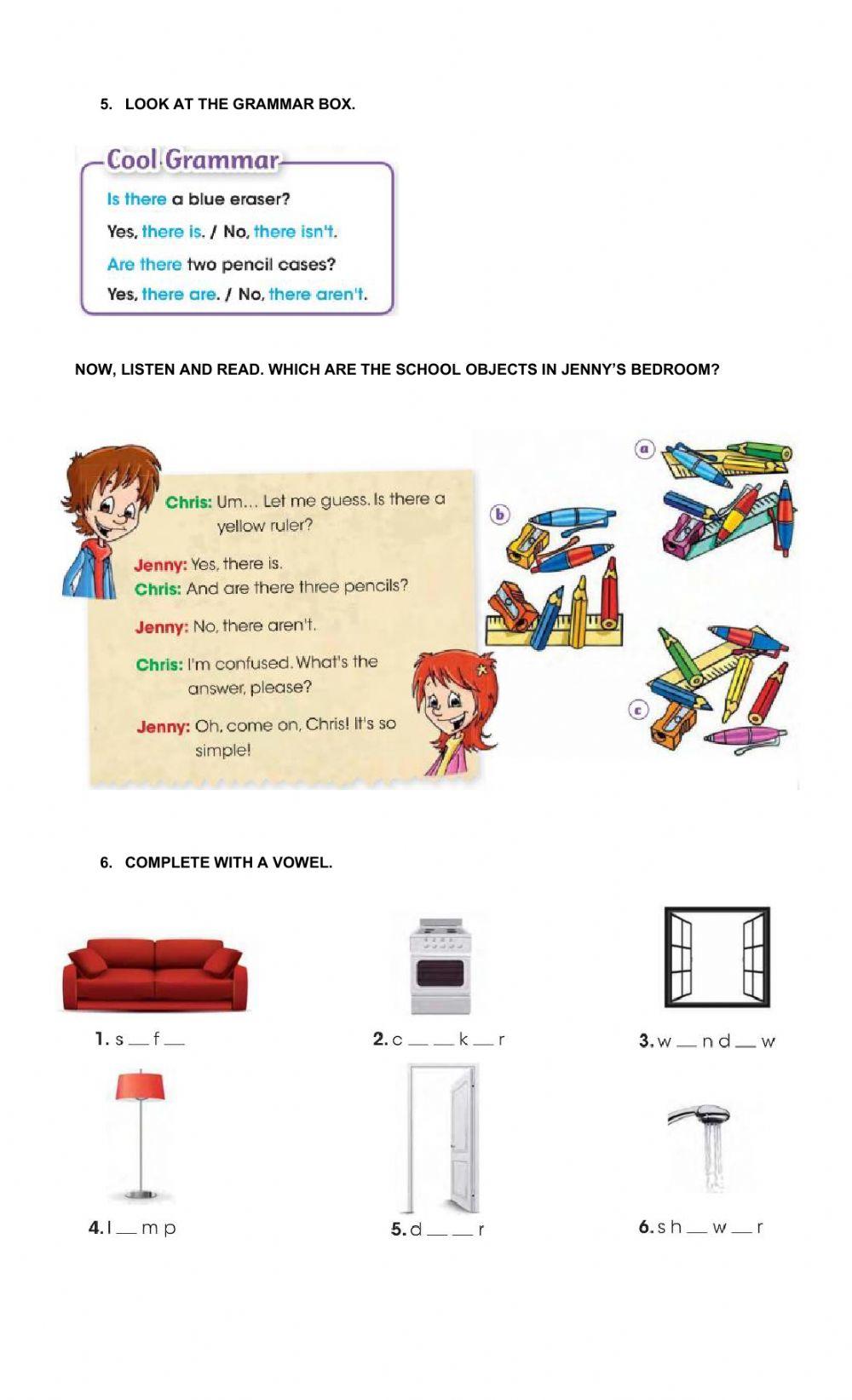 Kids 1 lesson 14 worksheet | Live Worksheets