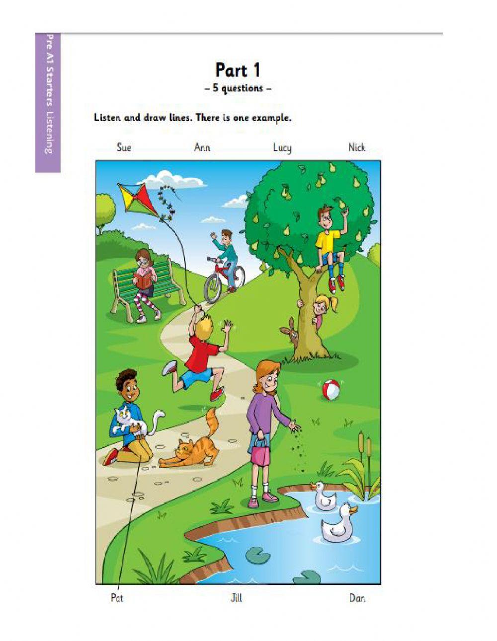 Questionnaire first grade part 1 activity | Live Worksheets
