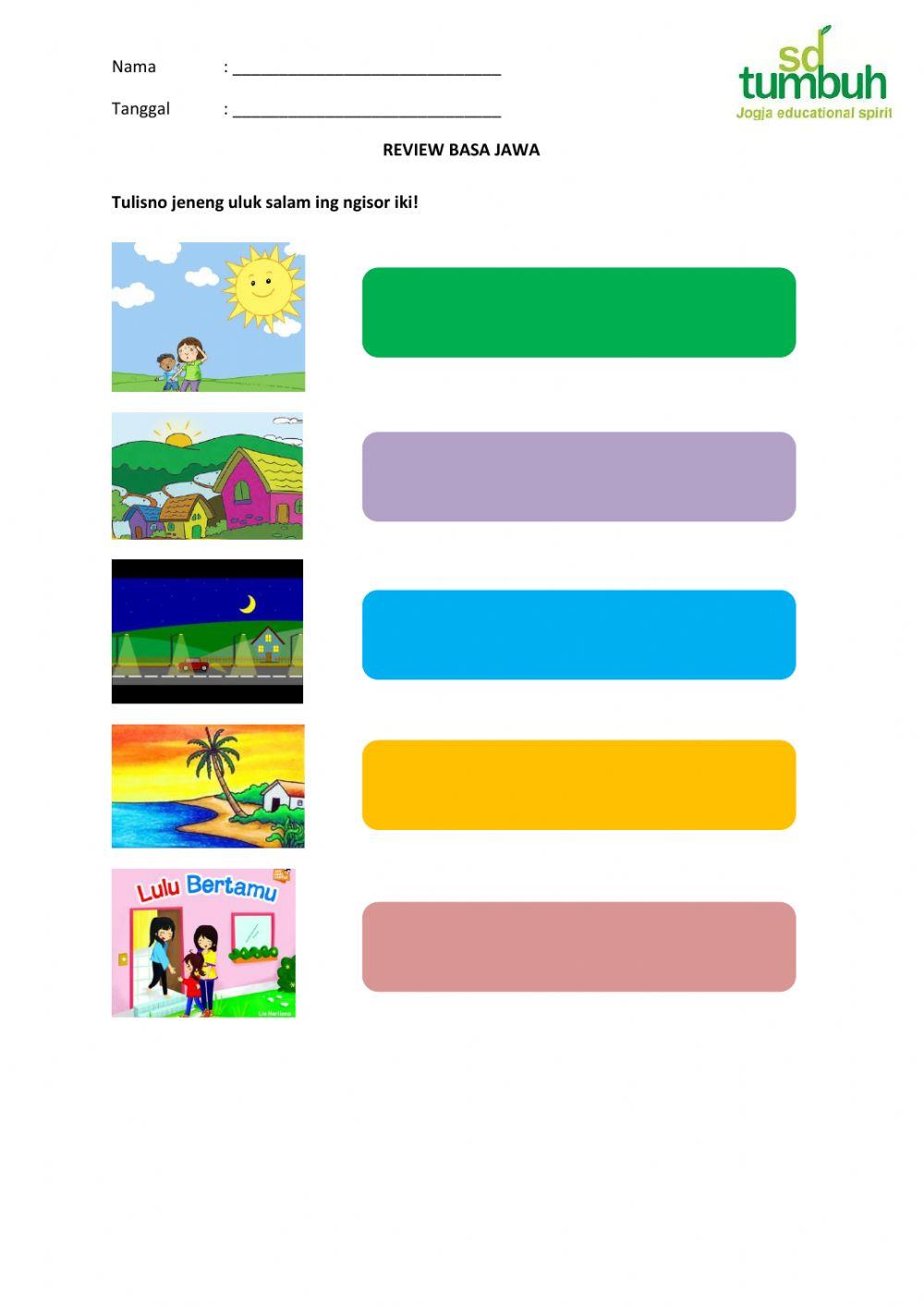 Review Basa Jawa worksheet | Live Worksheets
