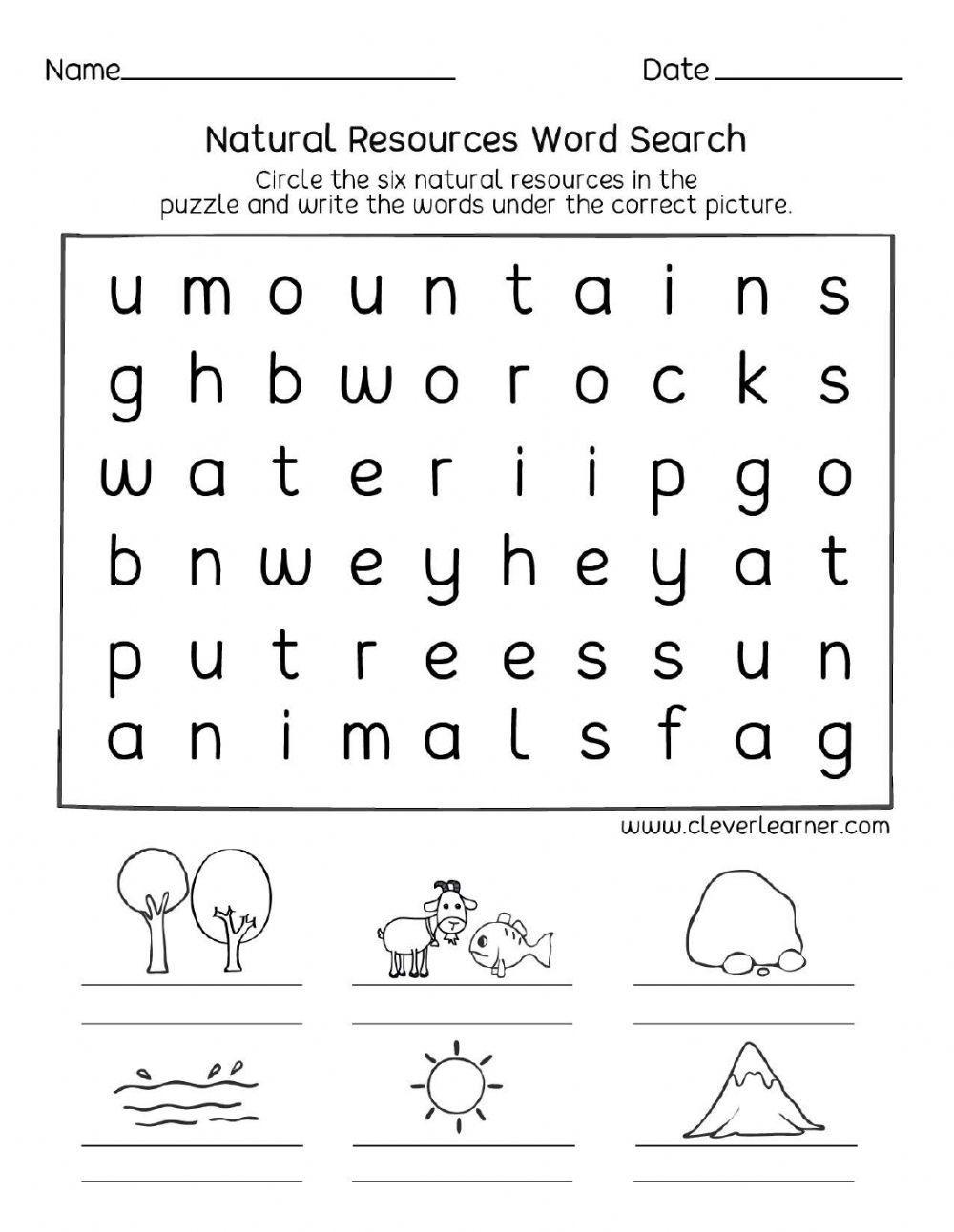 344509 | Natural resources | Mariac24 | LiveWorksheets