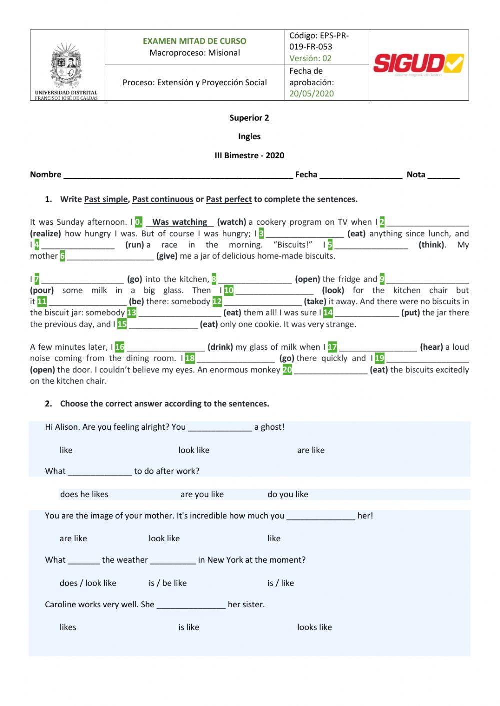Mid Term Exam | Free Interactive Worksheets | 5978863