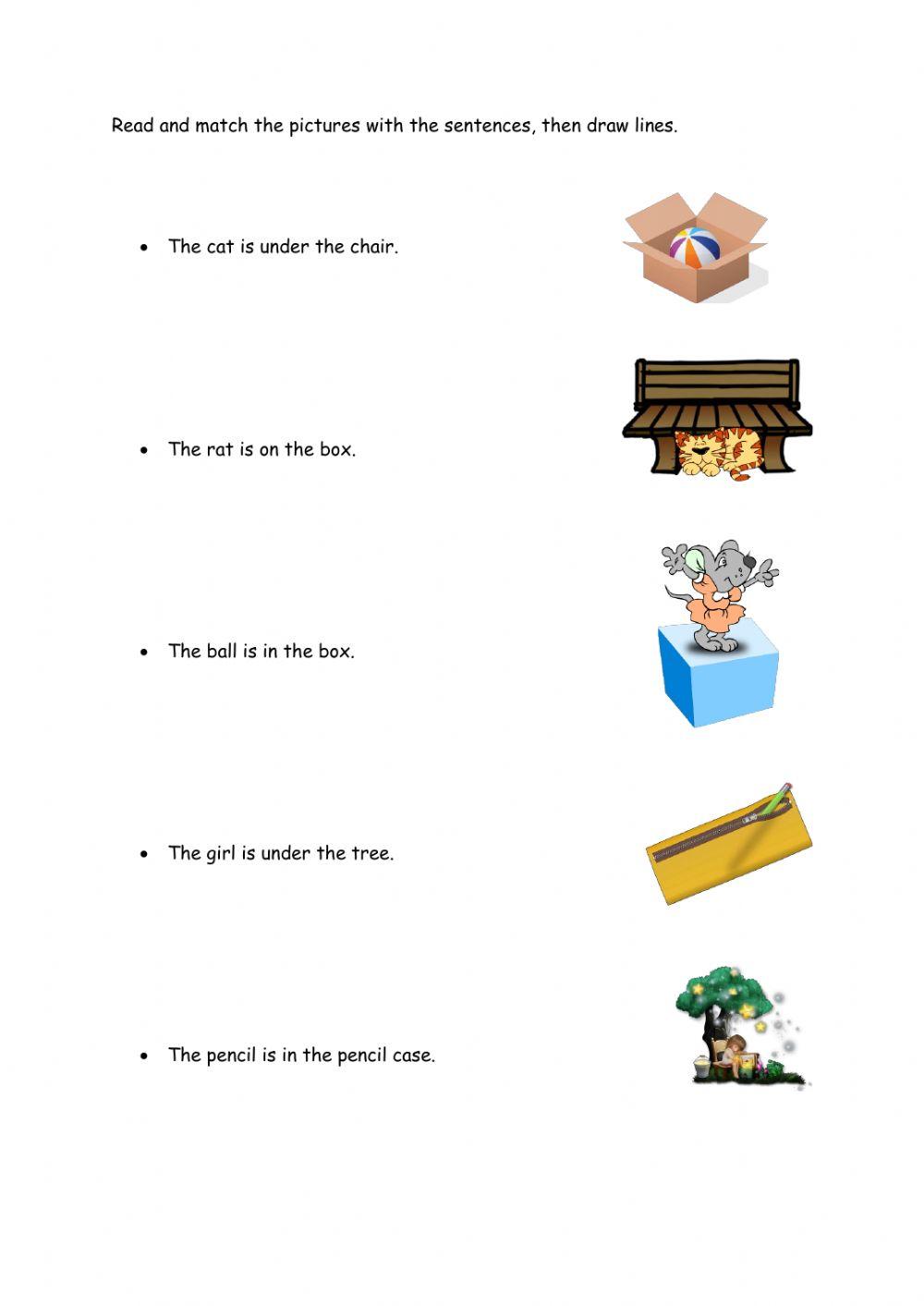 Prepositions Worksheet worksheet | Live Worksheets