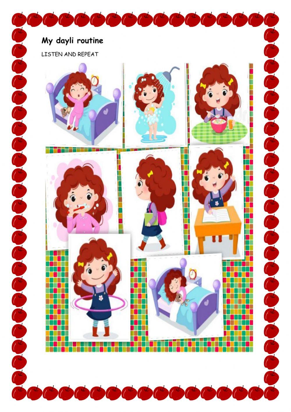 356901 | Dayli routine | Ludin Mendoza | LiveWorksheets