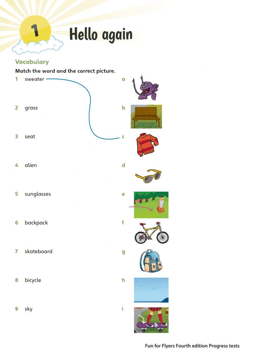 Fun for Flyers Unit 1 6008583 | Svetlana Yashutina | Live