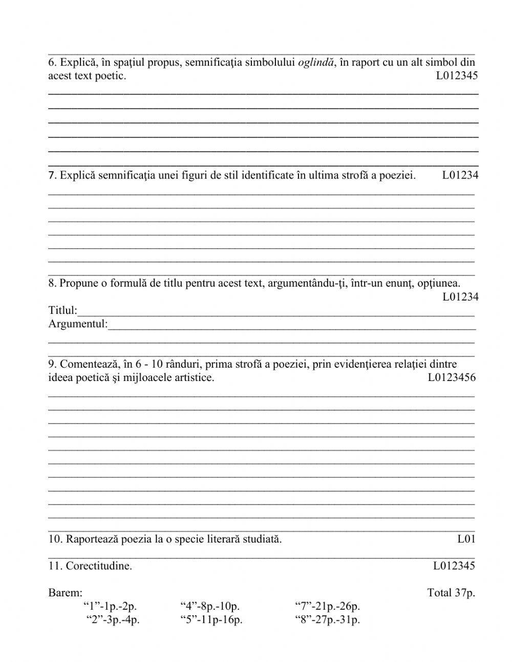 Recapitulare cl. 11 worksheet | Live Worksheets