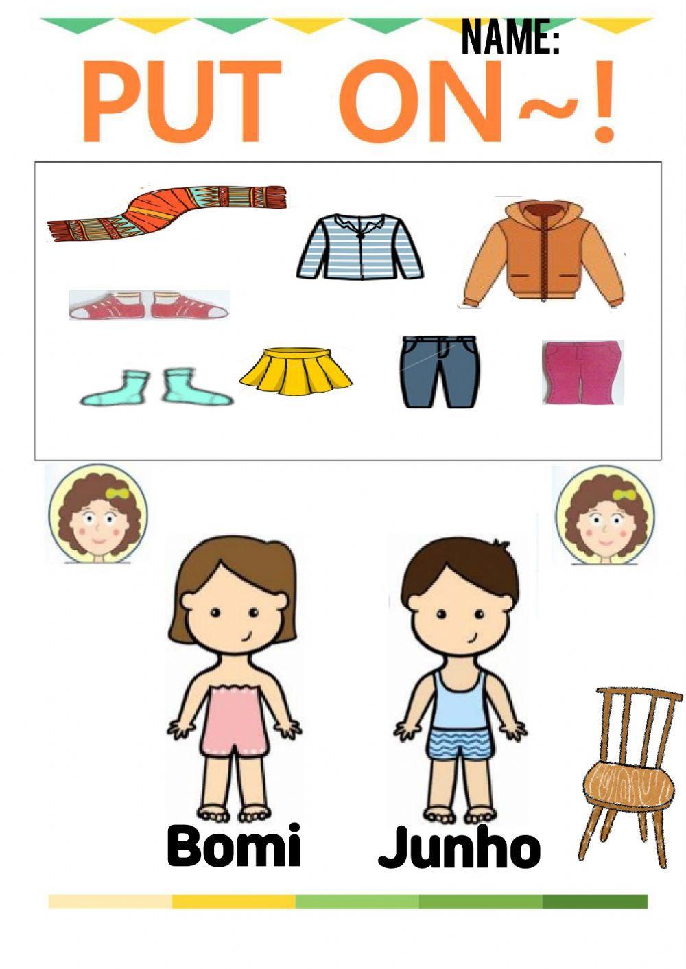 L11 put on 359397 | serarrarra | Live Worksheets