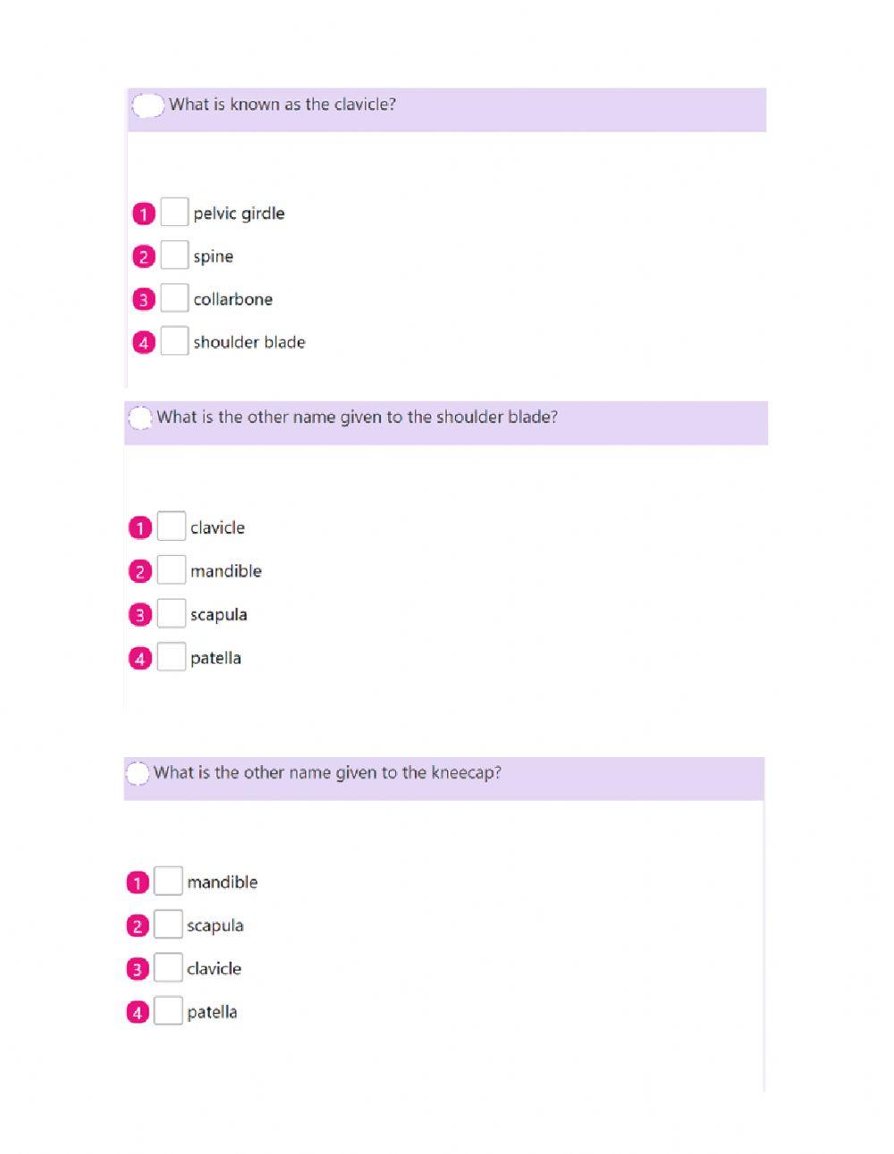 Science Daily activity 1 period 1 - Grade 6 worksheet | Live Worksheets