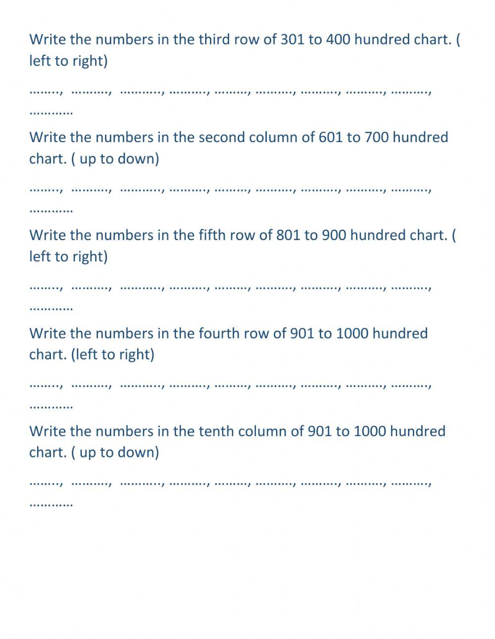 Chapter2 Lesson -1exercise worksheet | Live Worksheets