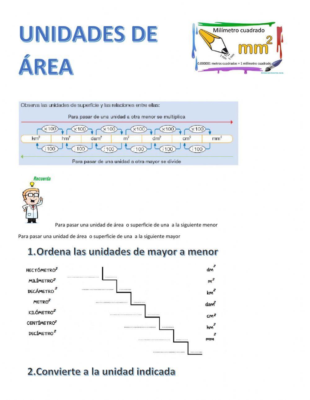 Unidades de superficio o de área | profeAna_08 | Live