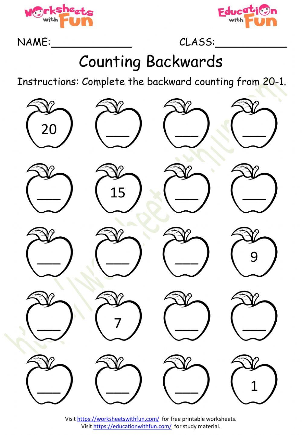 6020126 Counting Backward 1 To 20 Gatewayschoolmumbai