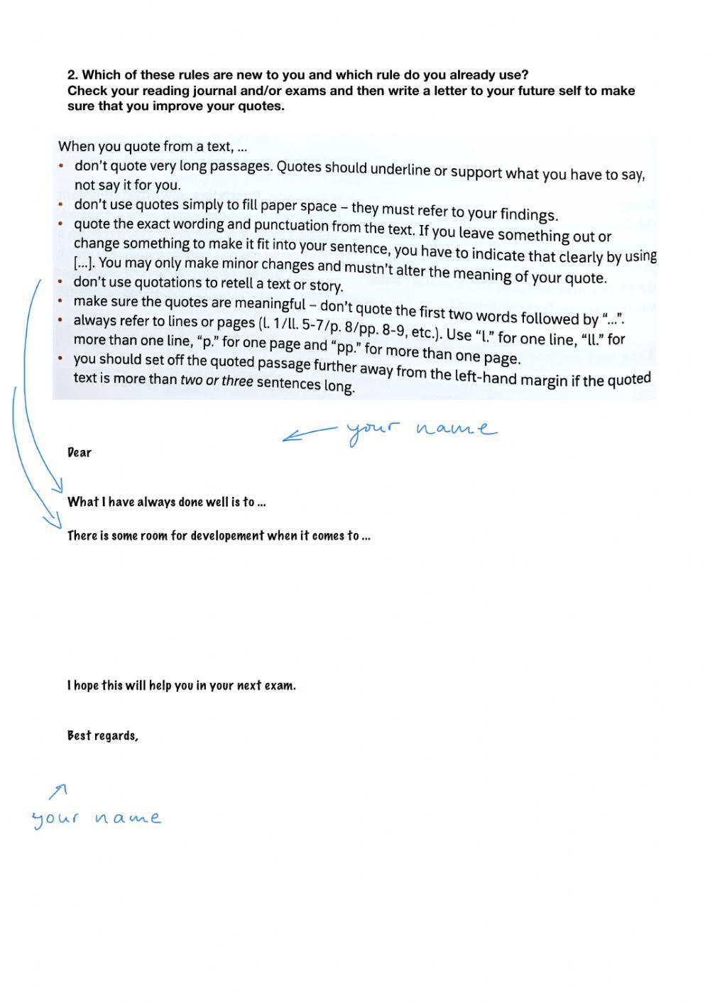 How to quote interactive worksheet | Live Worksheets